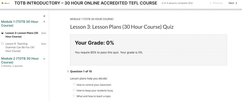 Onboarding - TEFL ON THE BEACH